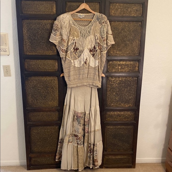 Mastro Moda | Dresses | Vintage Bohemian Italian Blouse And Long Skirt ...
